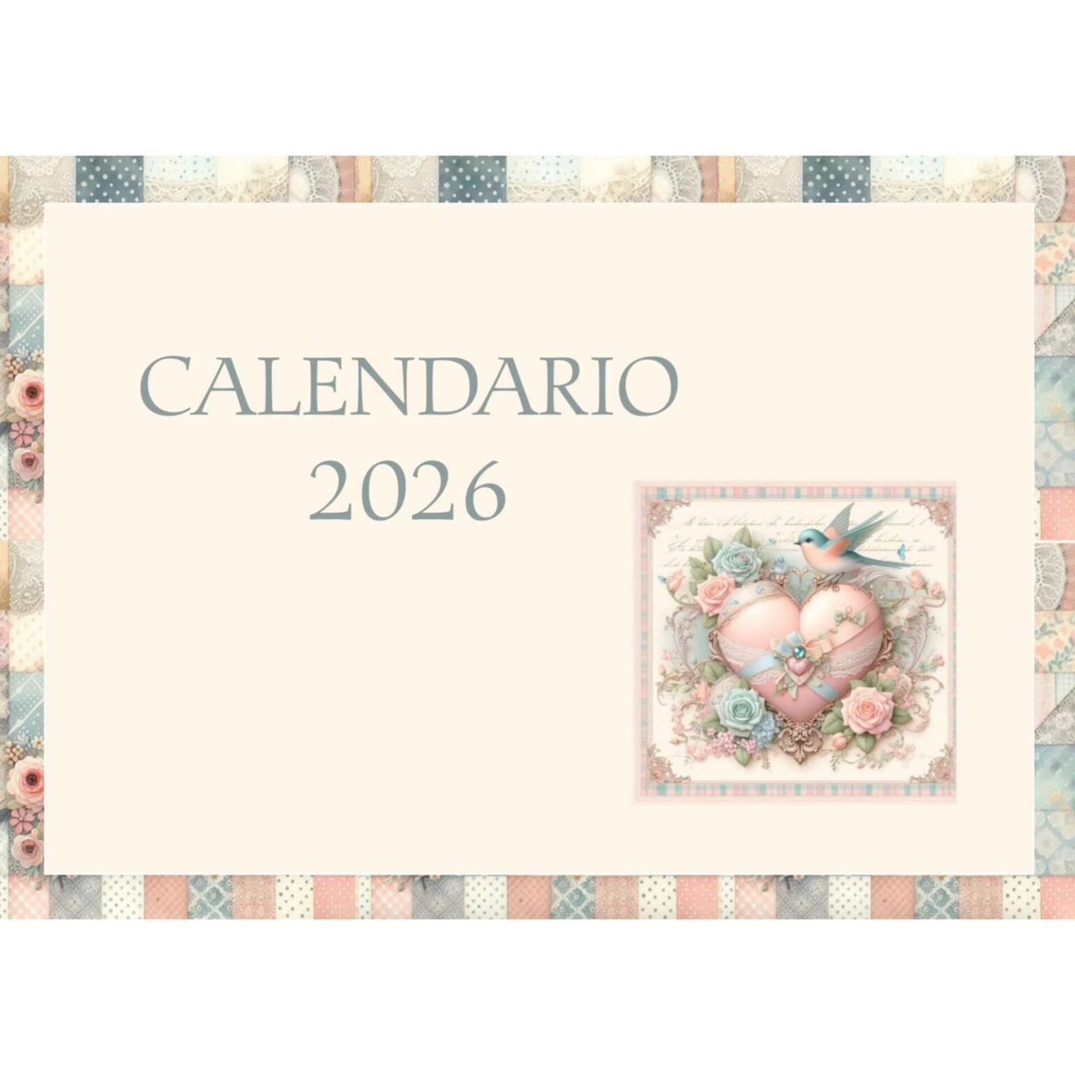 CALENDARIO DE MESA VINTAGE 2026 + PAPEL DECORADO | Agendas de Alma